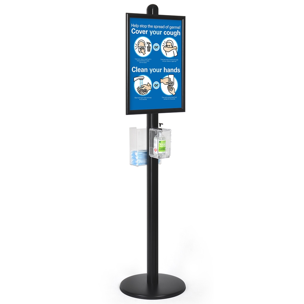 Infection Control Station – Sanitiser & Masks Stand