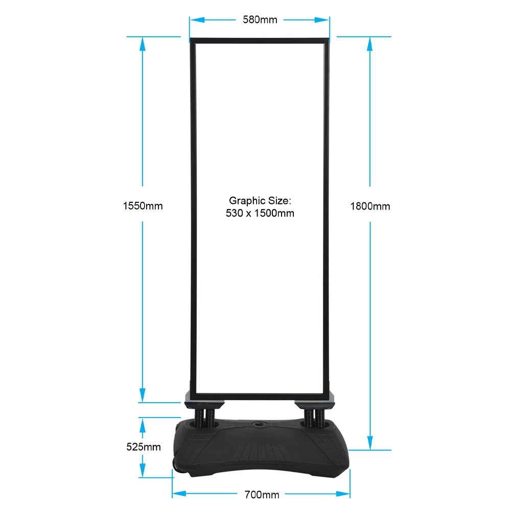 Outdoor A Frame Signs – 53 x 150cm Posters – Ships Today