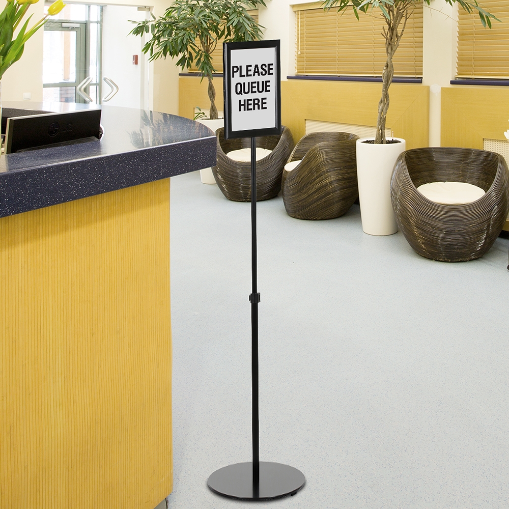 A4 Stand Up Sign Holder – Adj. Height – Ships Same Day!