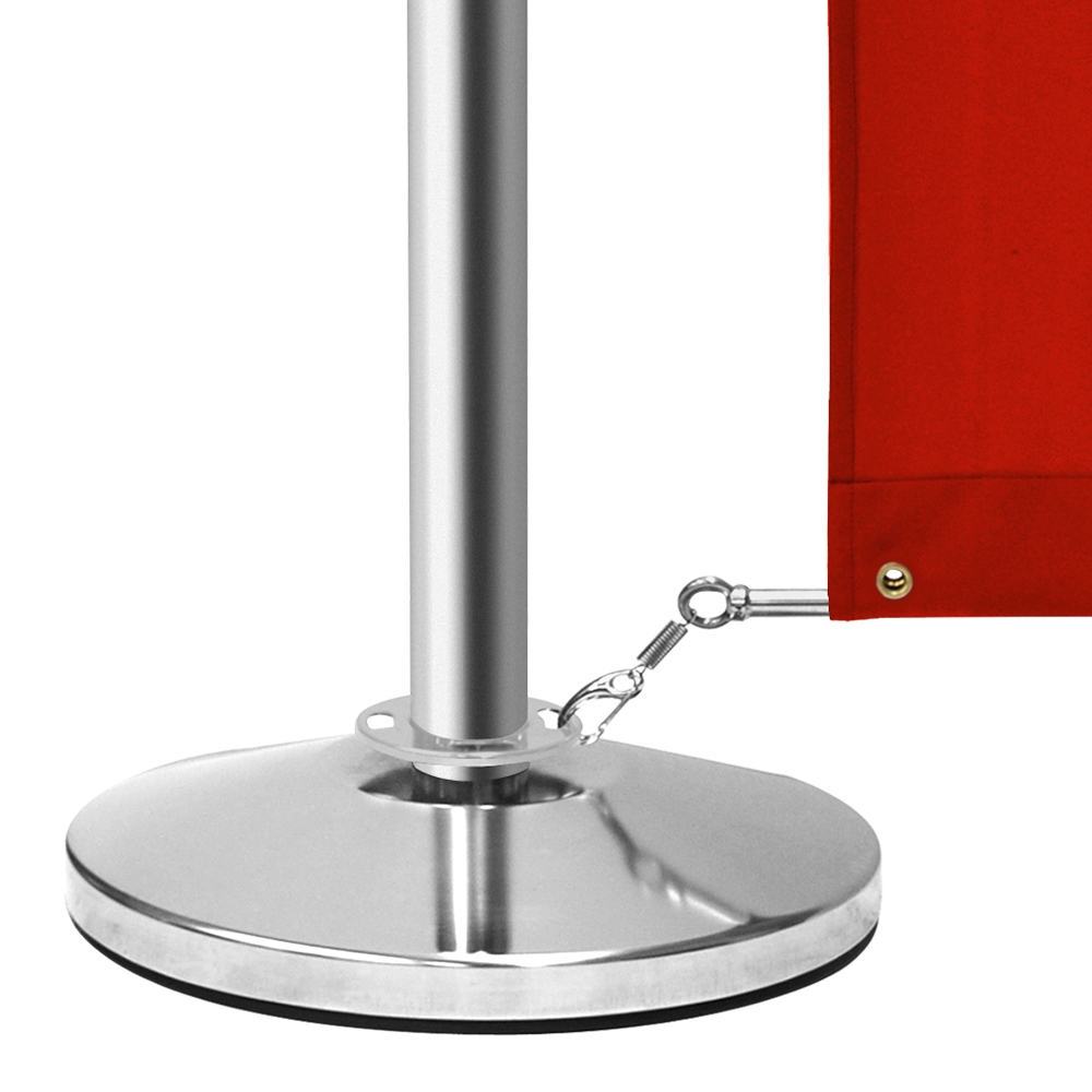 Custom Cafe Barriers – 2 Chrome Posts & Printed Banner!