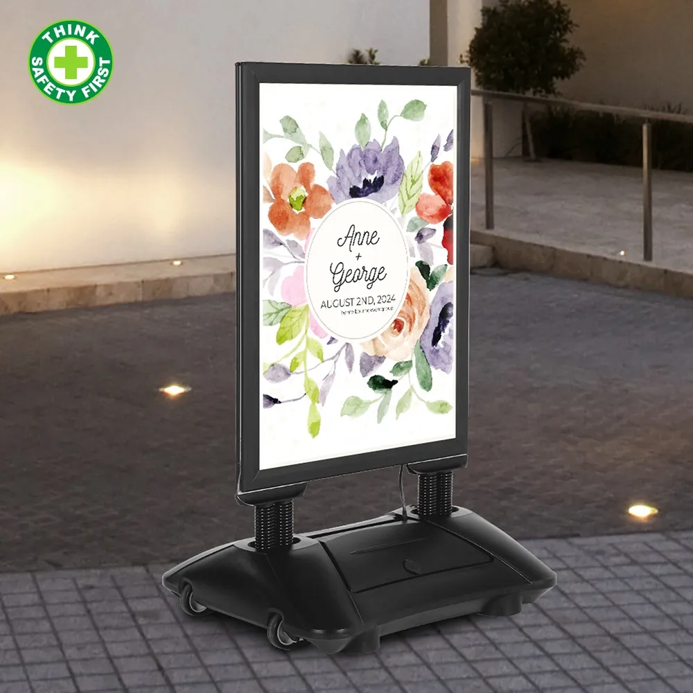 LED Pavement Sign – 2-Sided A1 w/ Waterbase – Ships Today