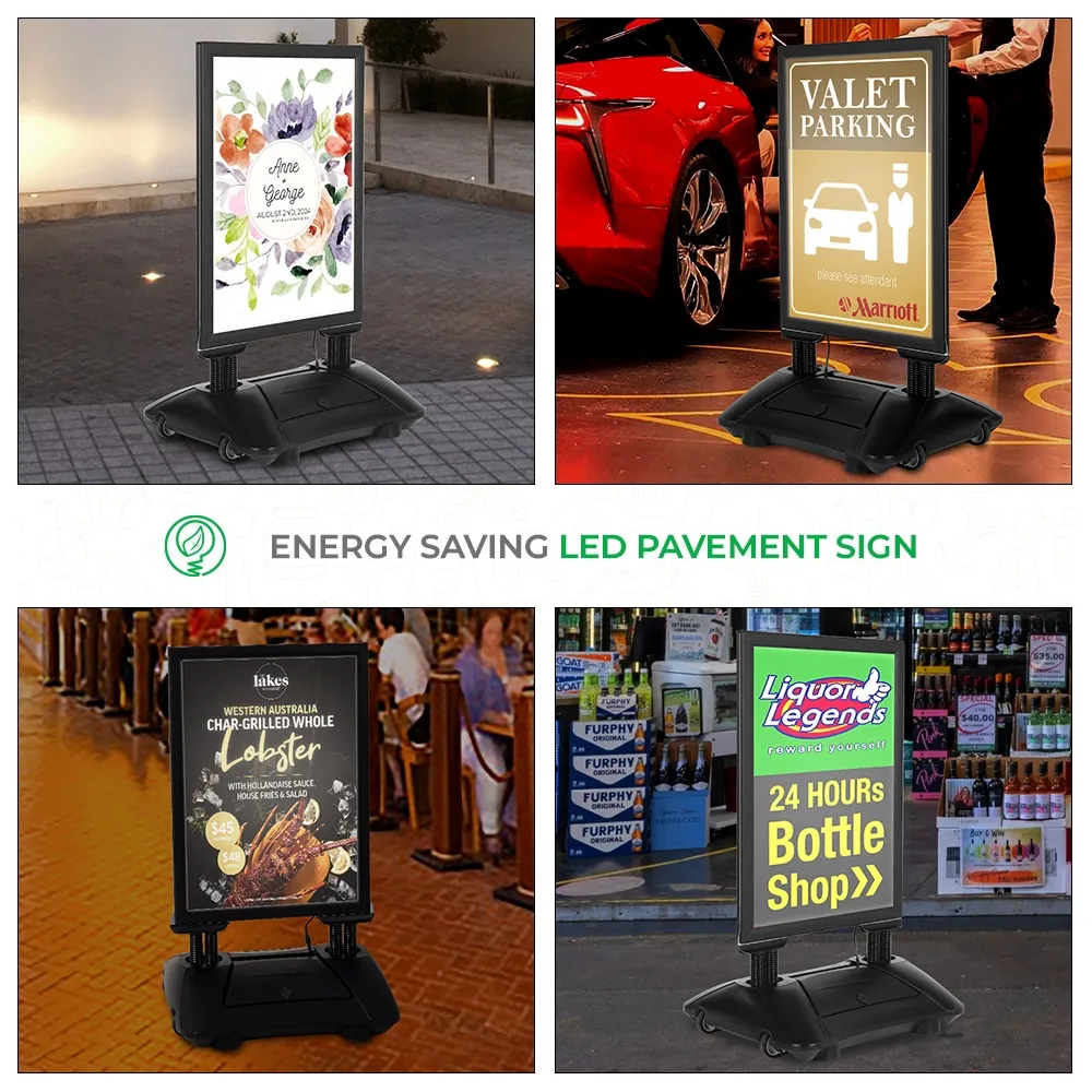 LED Pavement Sign – 2-Sided A1 w/ Waterbase – Ships Today