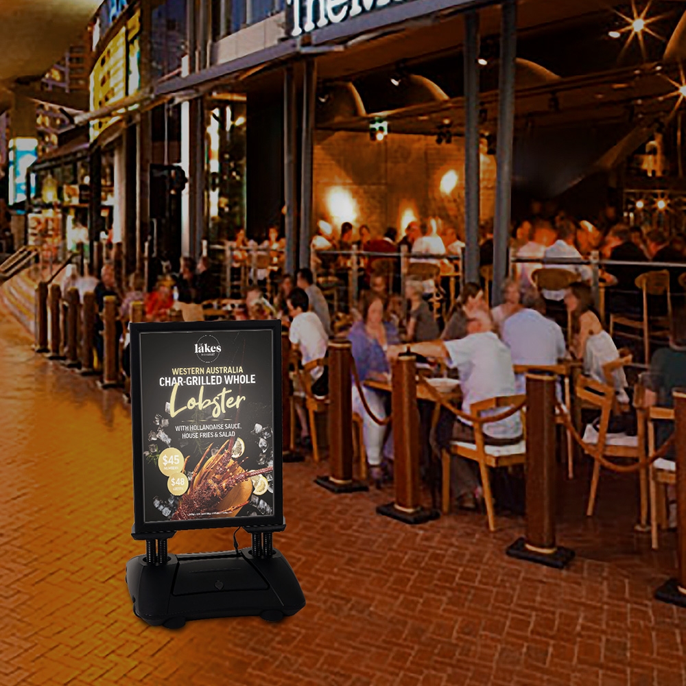 LED Pavement Sign – 2-Sided A1 w/ Waterbase – Ships Today