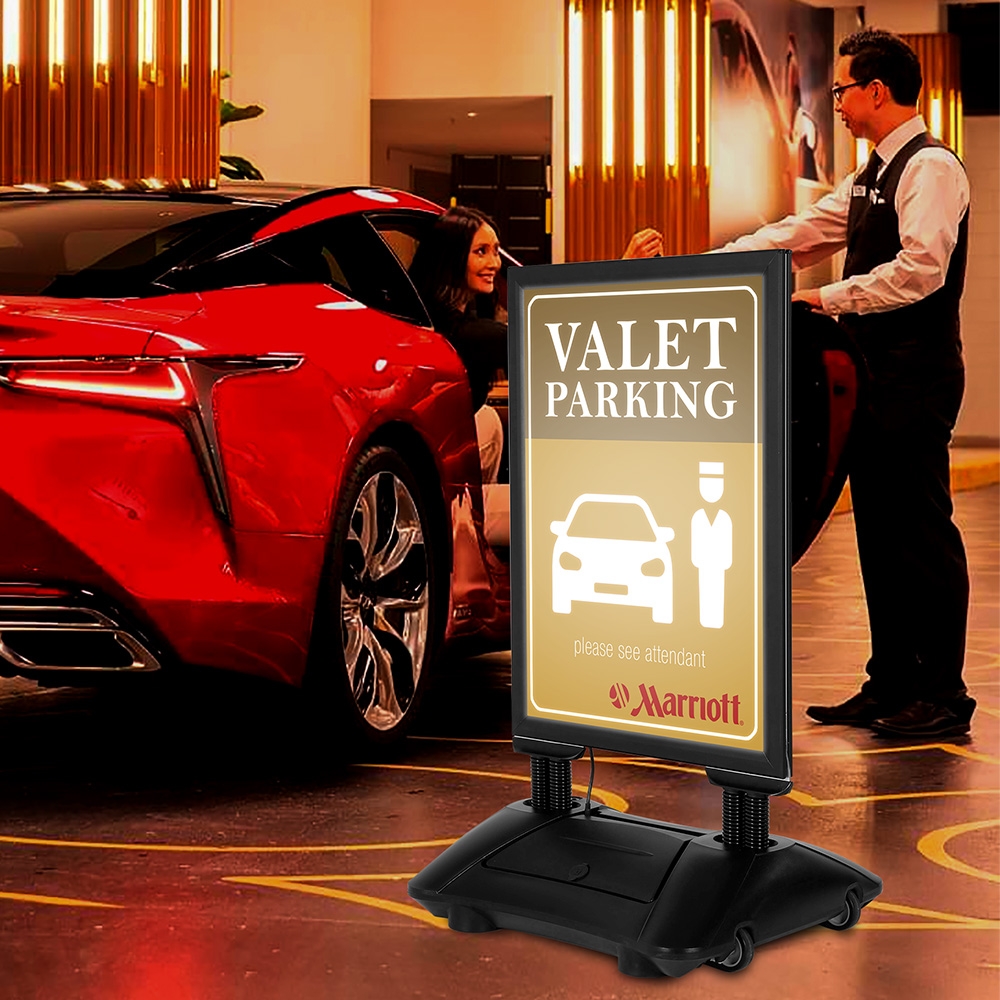 LED Pavement Sign – 2-Sided A1 w/ Waterbase – Ships Today