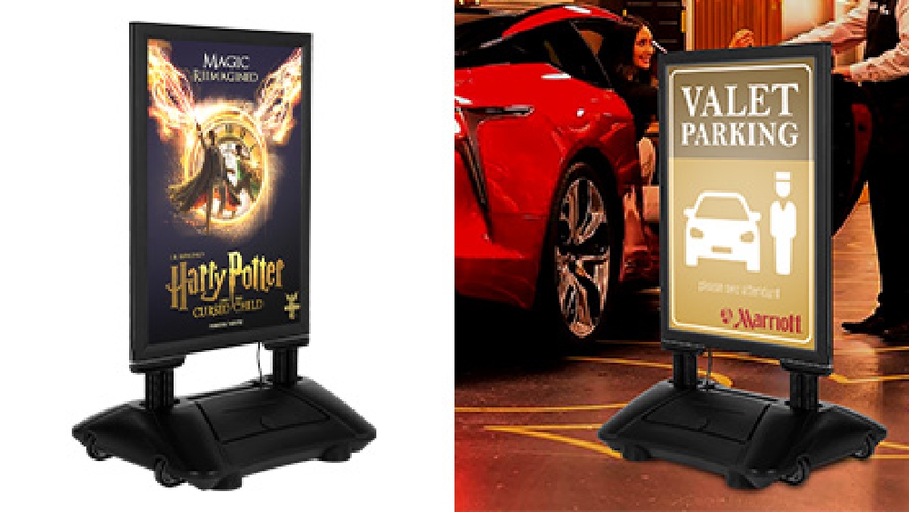 LED Pavement Sign – 2-Sided A1 w/ Waterbase – Ships Today