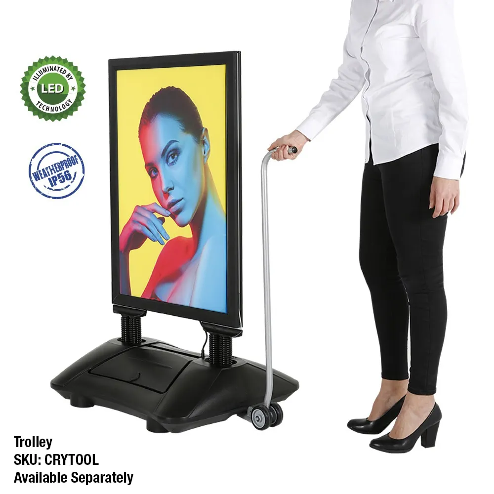 LED Pavement Sign – 2-Sided A1 w/ Waterbase – Ships Today