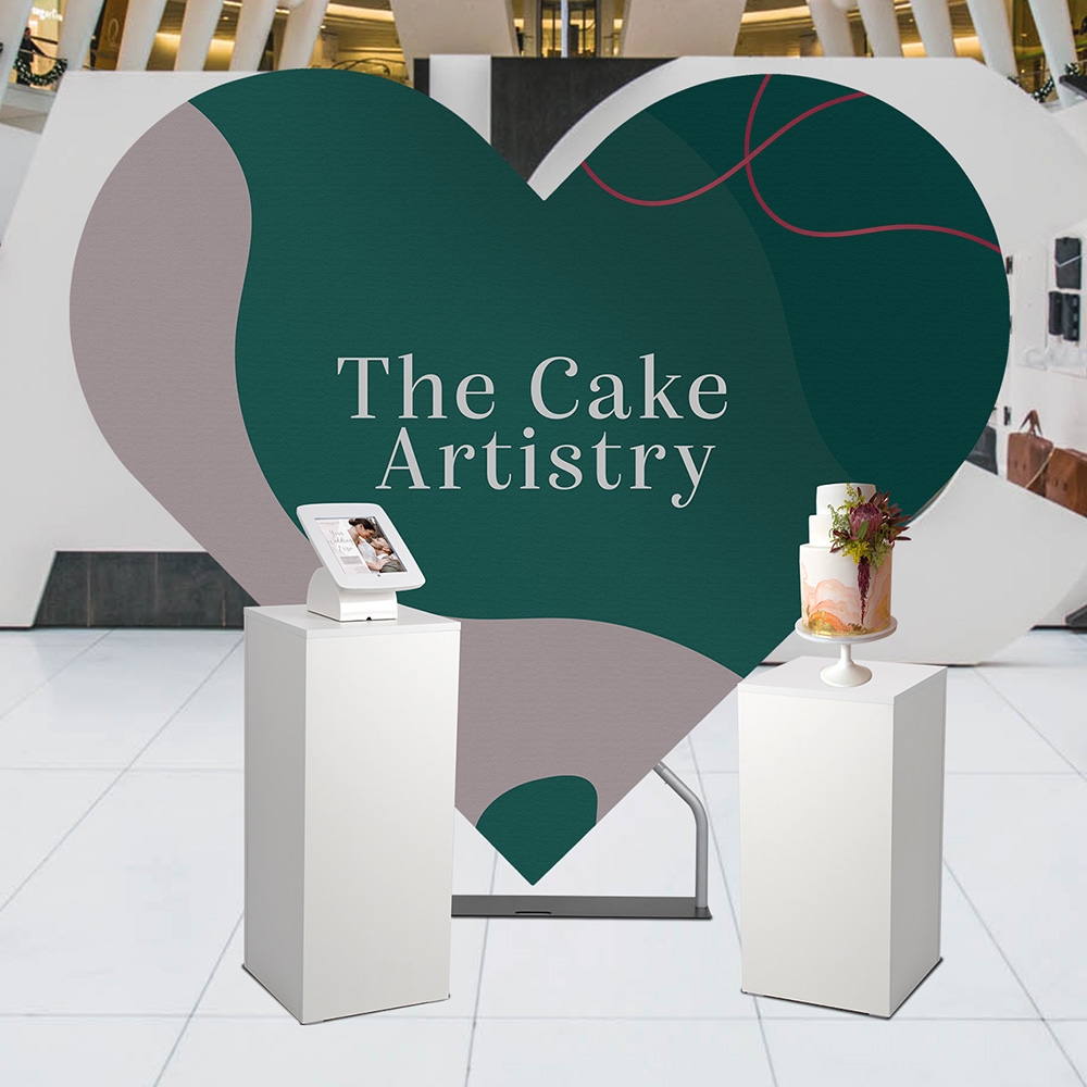 Heart Shaped Backdrop Stand – 2.1 x 2.4m - Ships Same Day