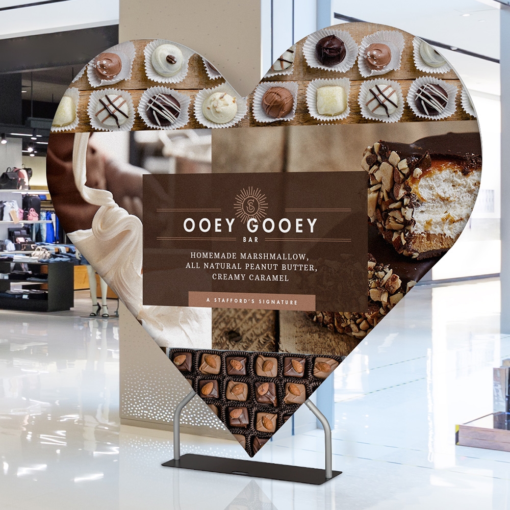 Heart Shape Backdrop – Custom Print Graphic – Ships Fast