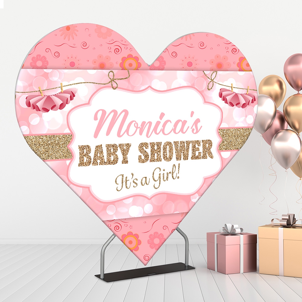 Heart Shaped Backdrop – Custom 2-Sided Print – Ships Fast