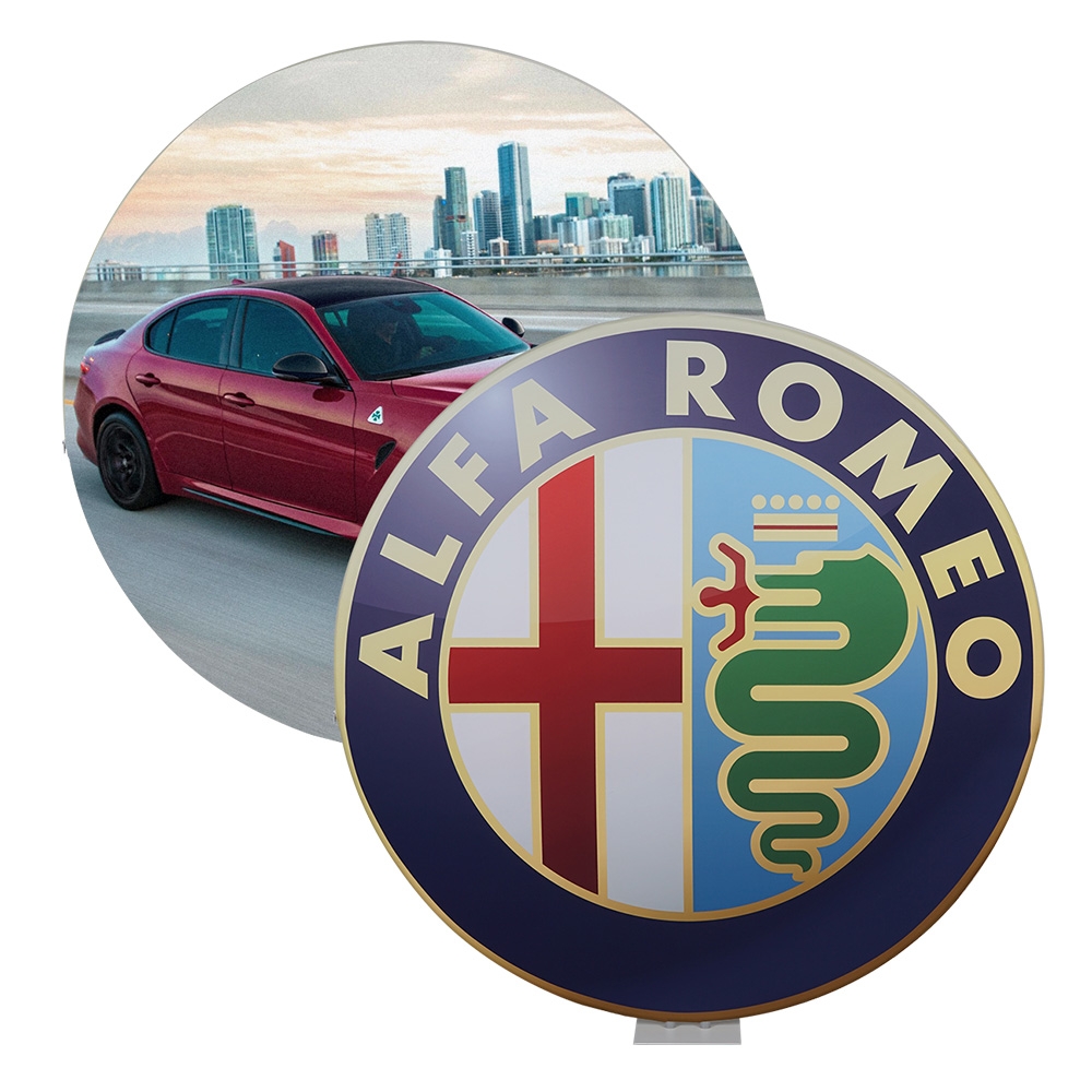 Circle Backdrop – 2-Sided Custom Print Wrap in Full Colour