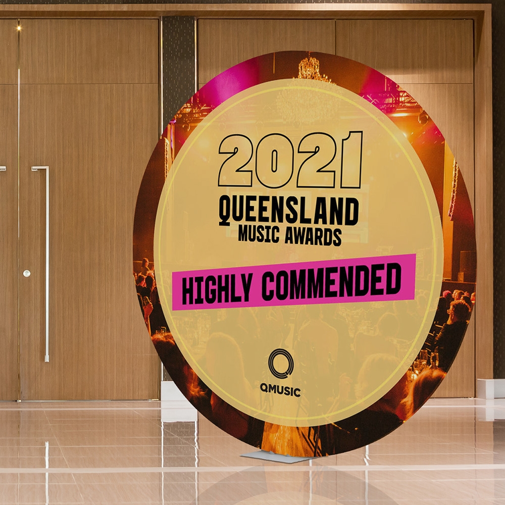 Circle Backdrop – 2-Sided Custom Print Wrap in Full Colour