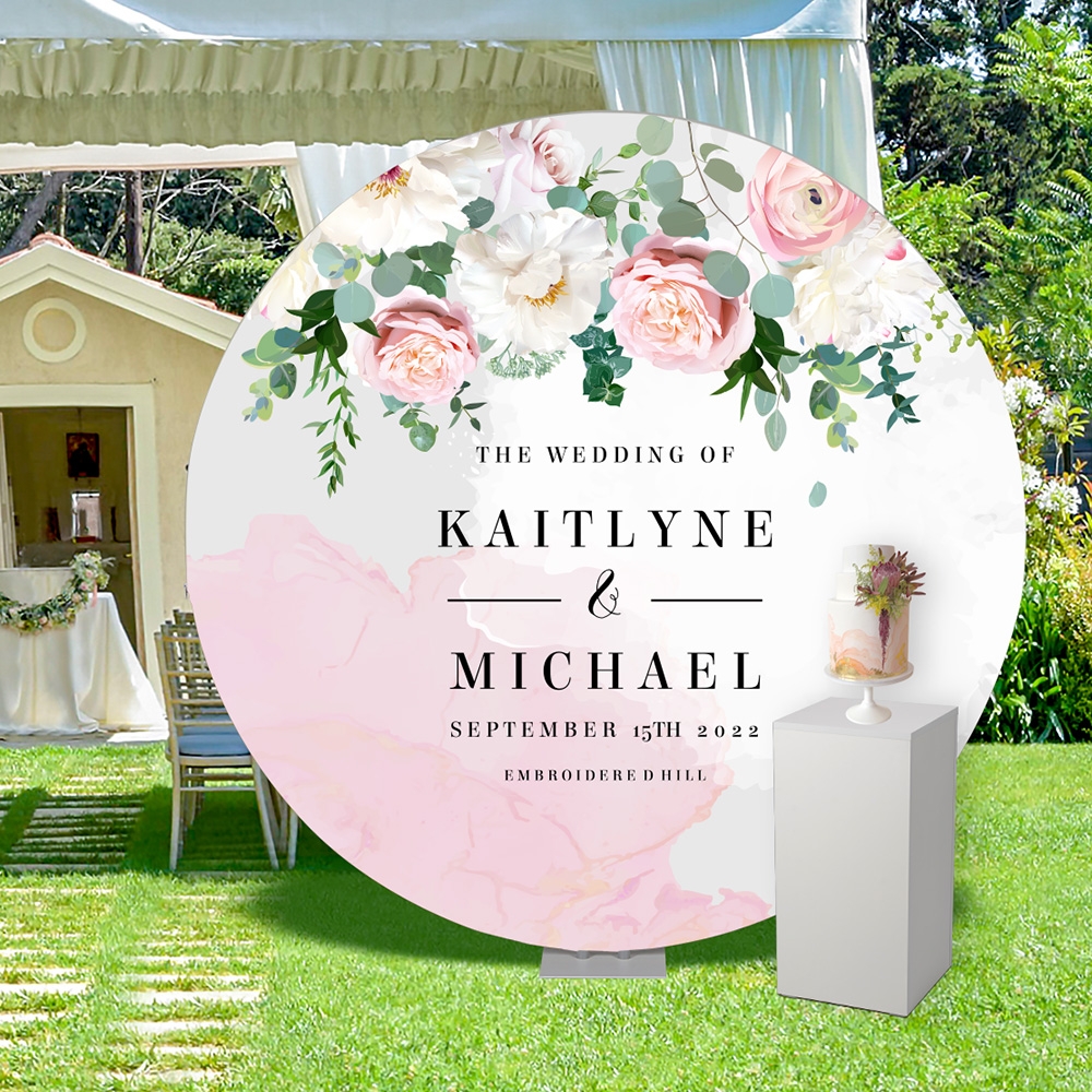 Circle Backdrop – 2-Sided Custom Print Wrap in Full Colour