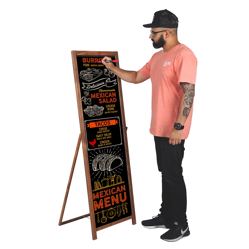Wooden Sandwich Board – 1.5m 2-Sided – Ships Same Day!