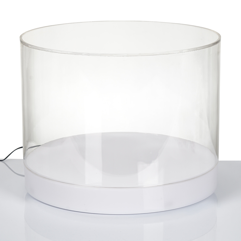 Round Acrylic Display Case – 400mm – 16 Colour LED