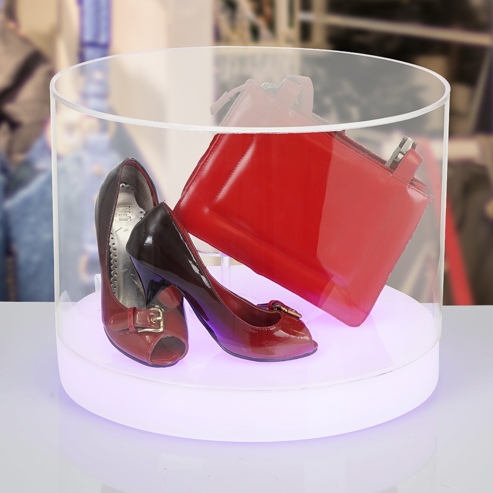 Round Acrylic Display Case – 400mm – 16 Colour LED