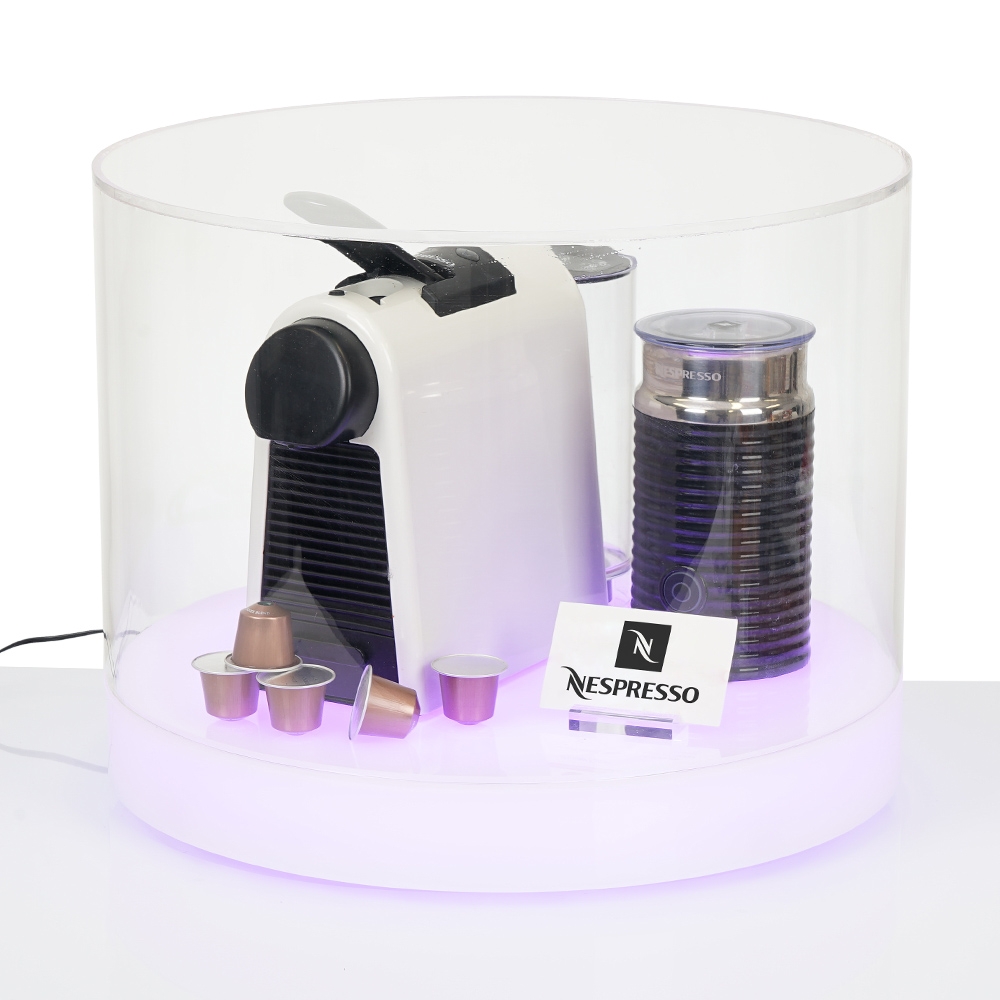 Round Acrylic Display Case – 400mm – 16 Colour LED