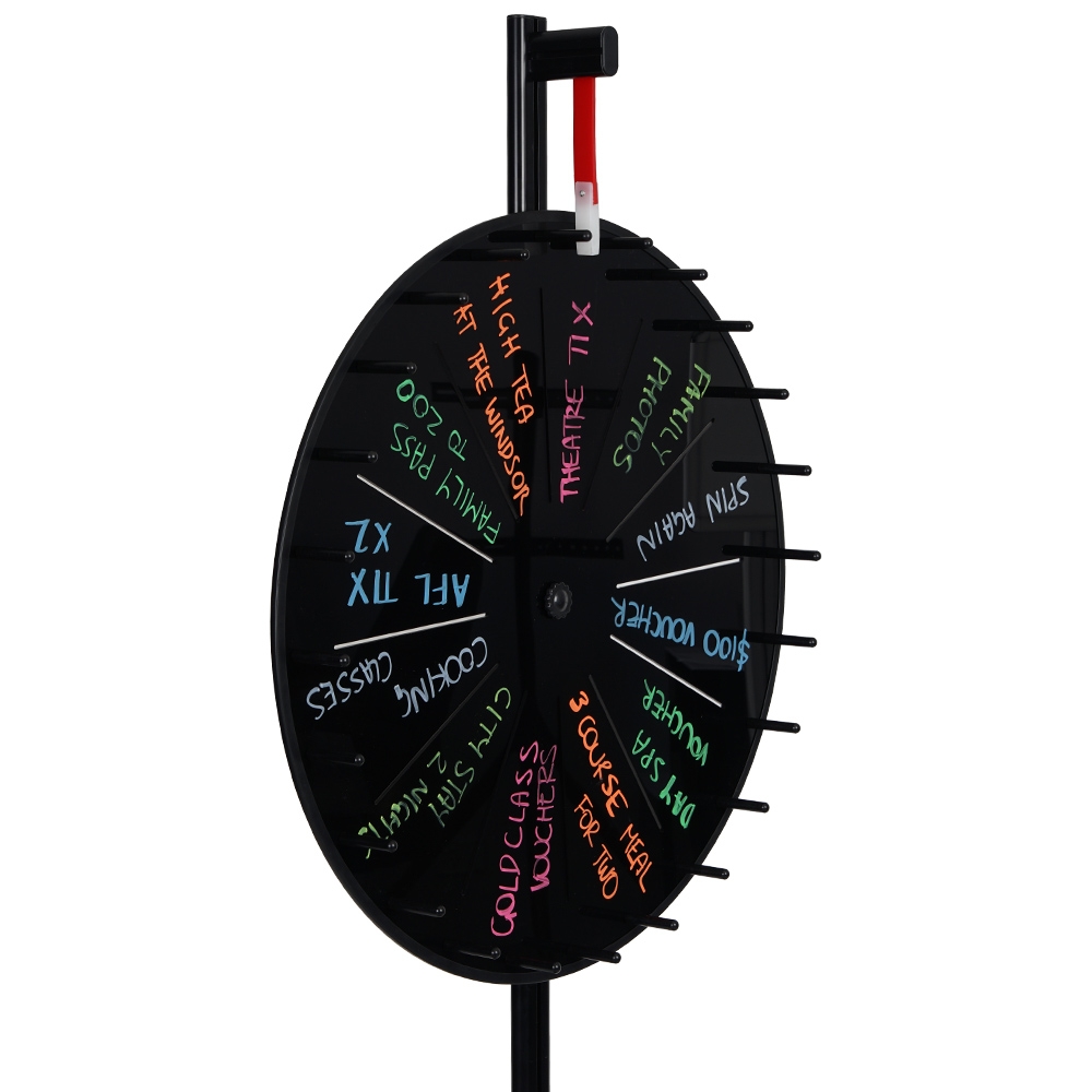 Raffle Wheel – 12 Write-On Sections – 1840mm Tall