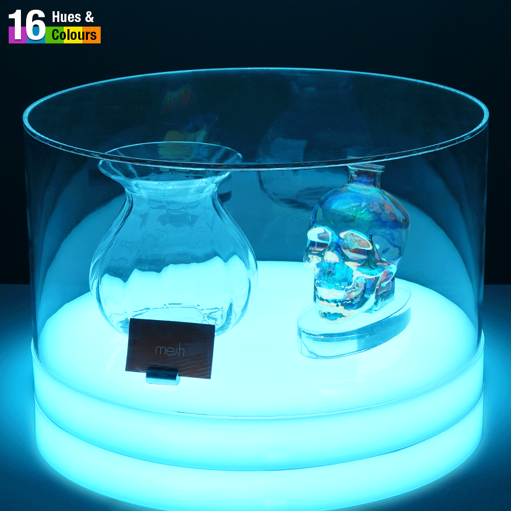 Round Acrylic Display Case – 505mm – 16 Colour LED