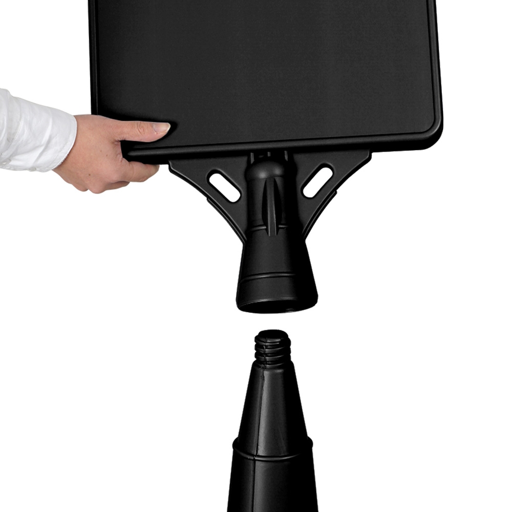 Outdoor Sign Holder – Cone Display w/ Custom Print Graphic