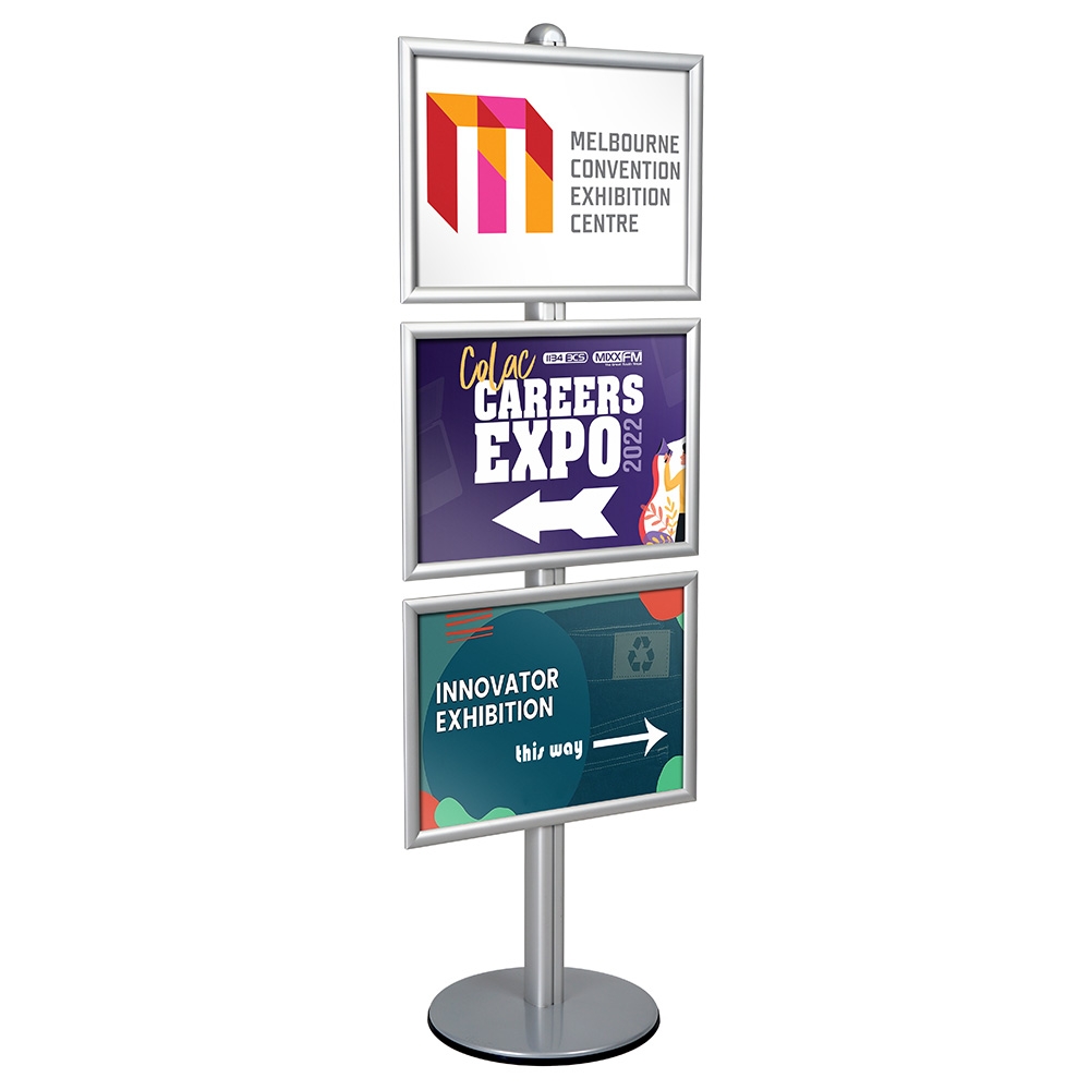 The Poster Display Stands are Modular to Fit Your Needs