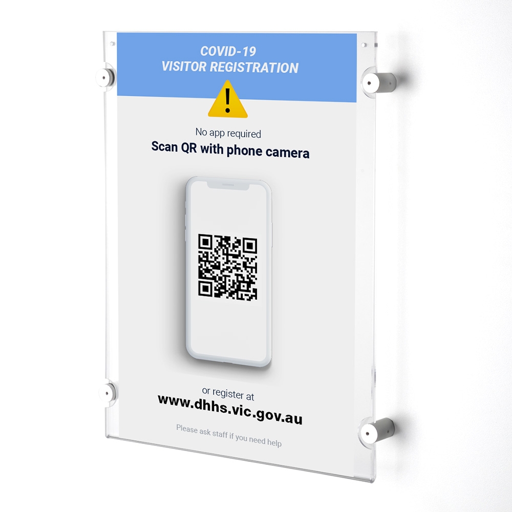 A3 Acrylic Poster Holder for Cable System – Portrait