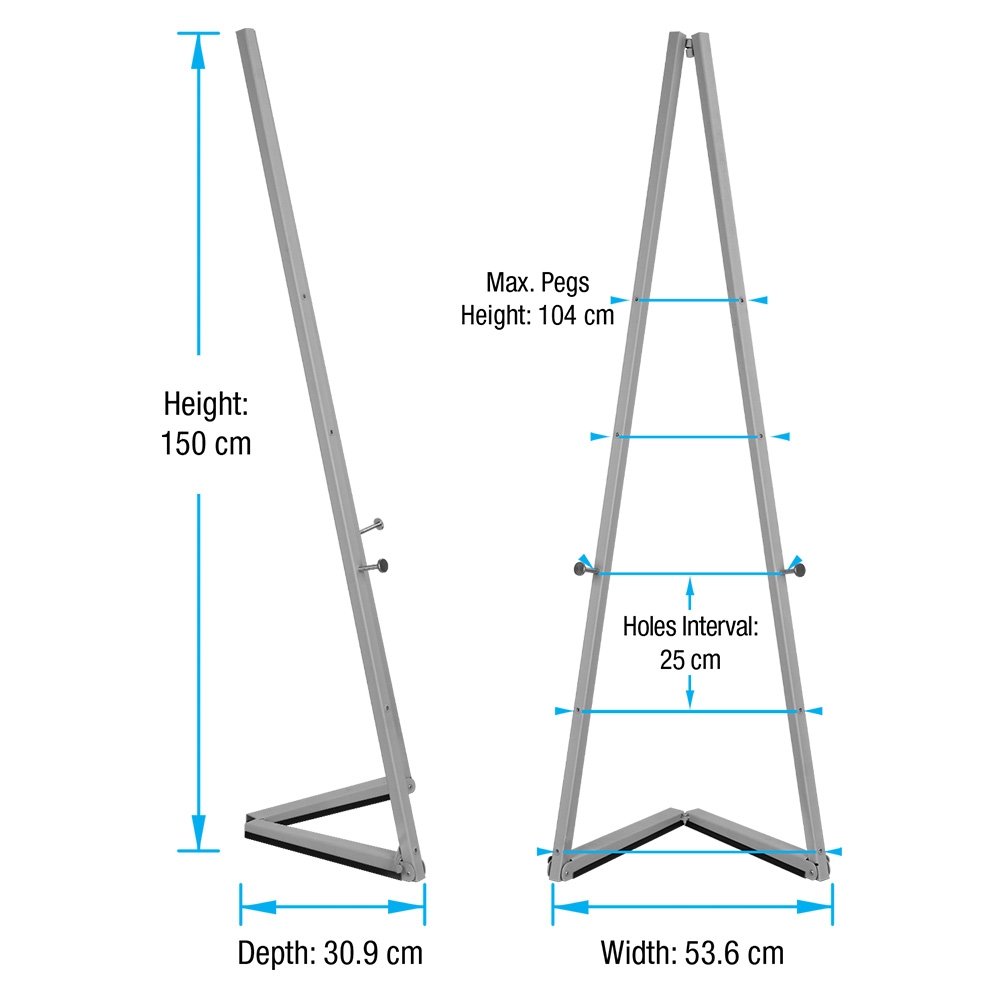 Lightweight Easels – Portable Silver Stand – Ships Today!
