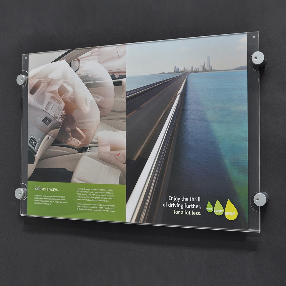 This Sign Wall Mount Holds an A3 Graphic in Landscape Orientation. The ...