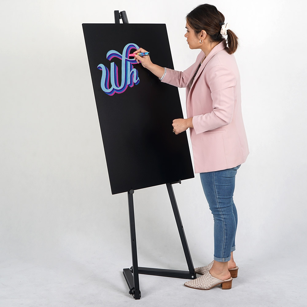 Easel Stand and Board – 60 x 90cm Blackboard – Ships Today