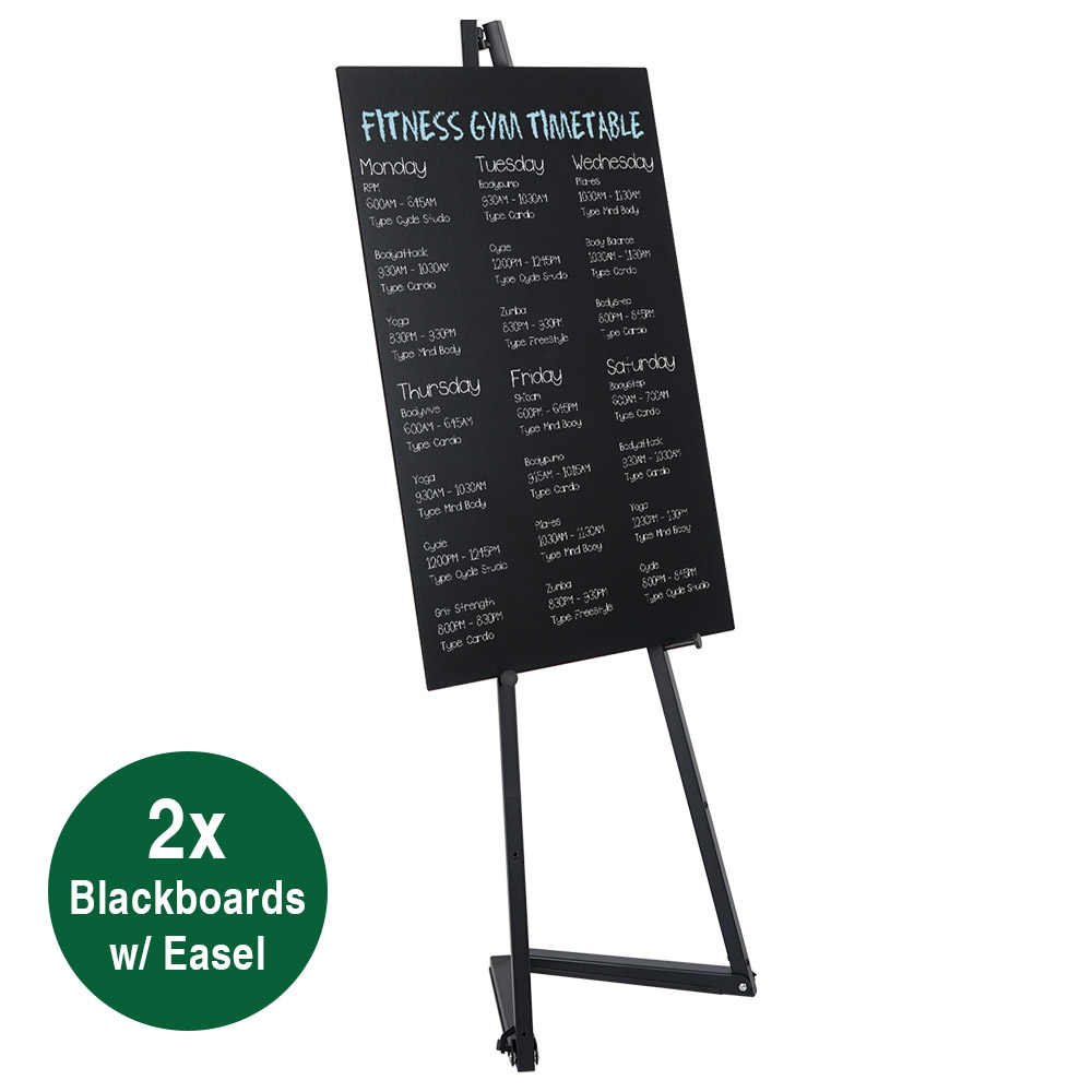 Easel Stand and Board – 60 x 90cm Blackboard – Ships Today