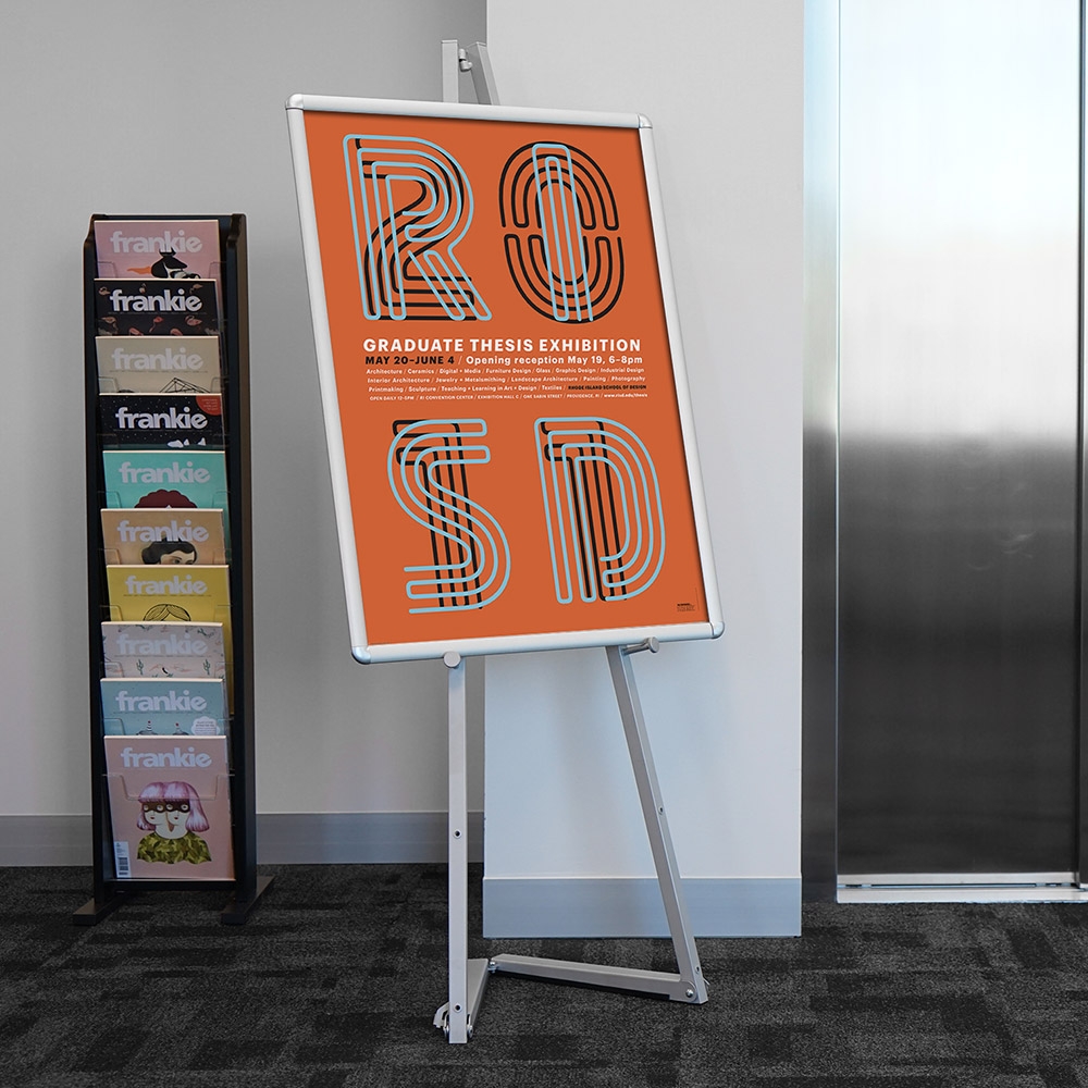 Sign Easel– A1 Snapframe w/ Silver Easel – Ships Today!