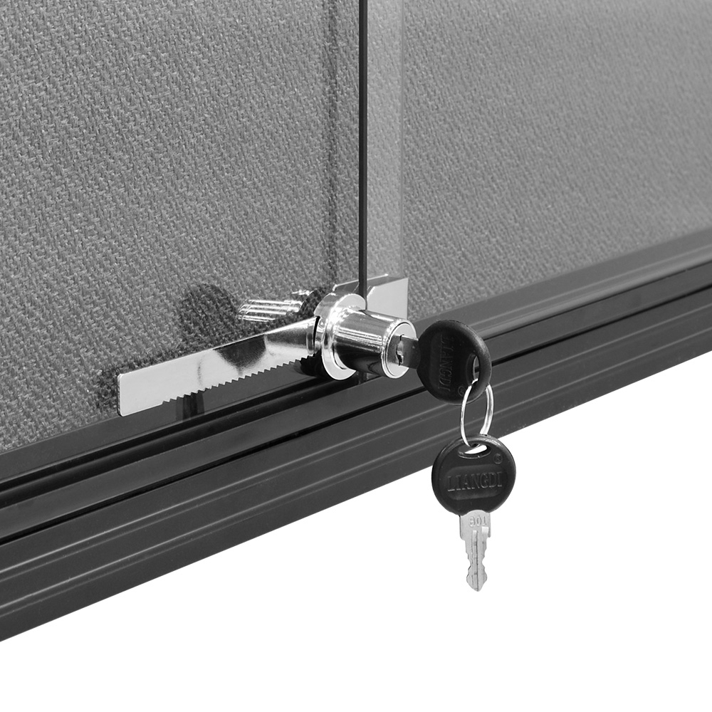 Locking Glass Bulletin Board – 1220 x 915mm – Ships Today!