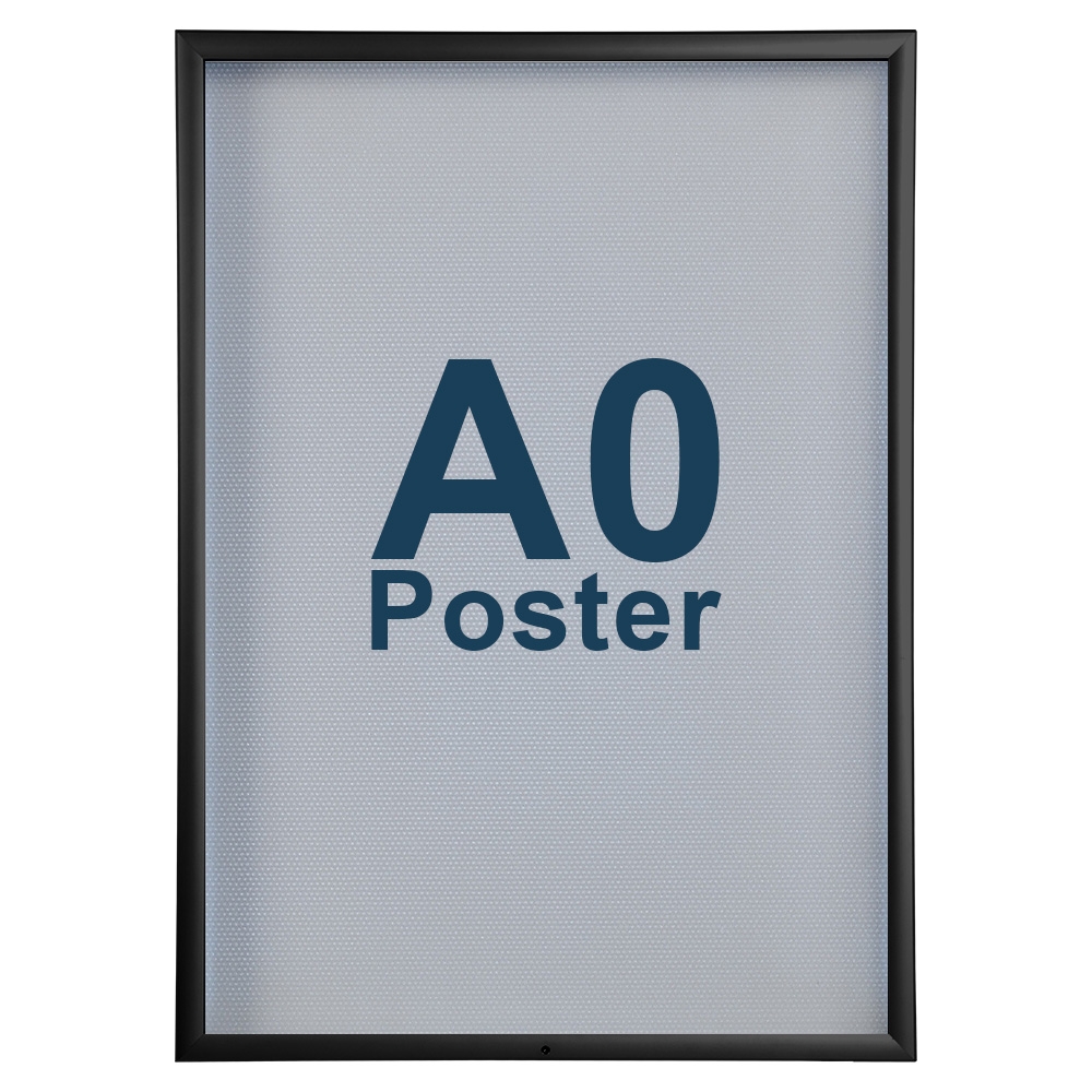 A0 Light Up Poster Box – Locking & Waterproof – Ships Today