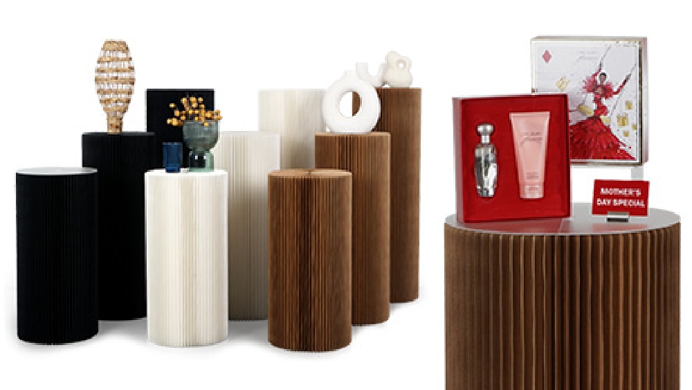 Expandable Plinth – 55cm Tall – White – Ships Same Day!