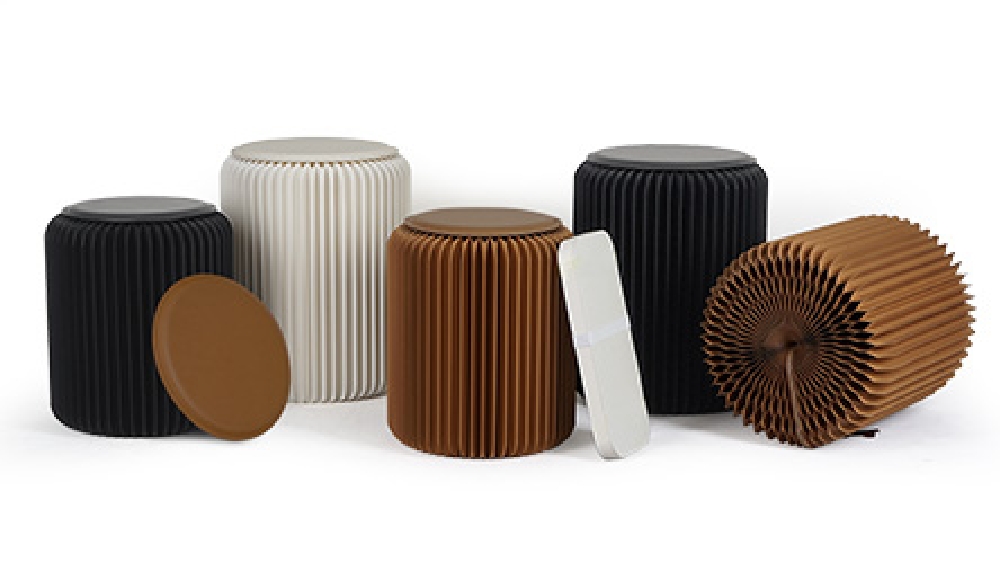 Folding Paper Stool – Brown – 50cm Tall – Ships Same Day!