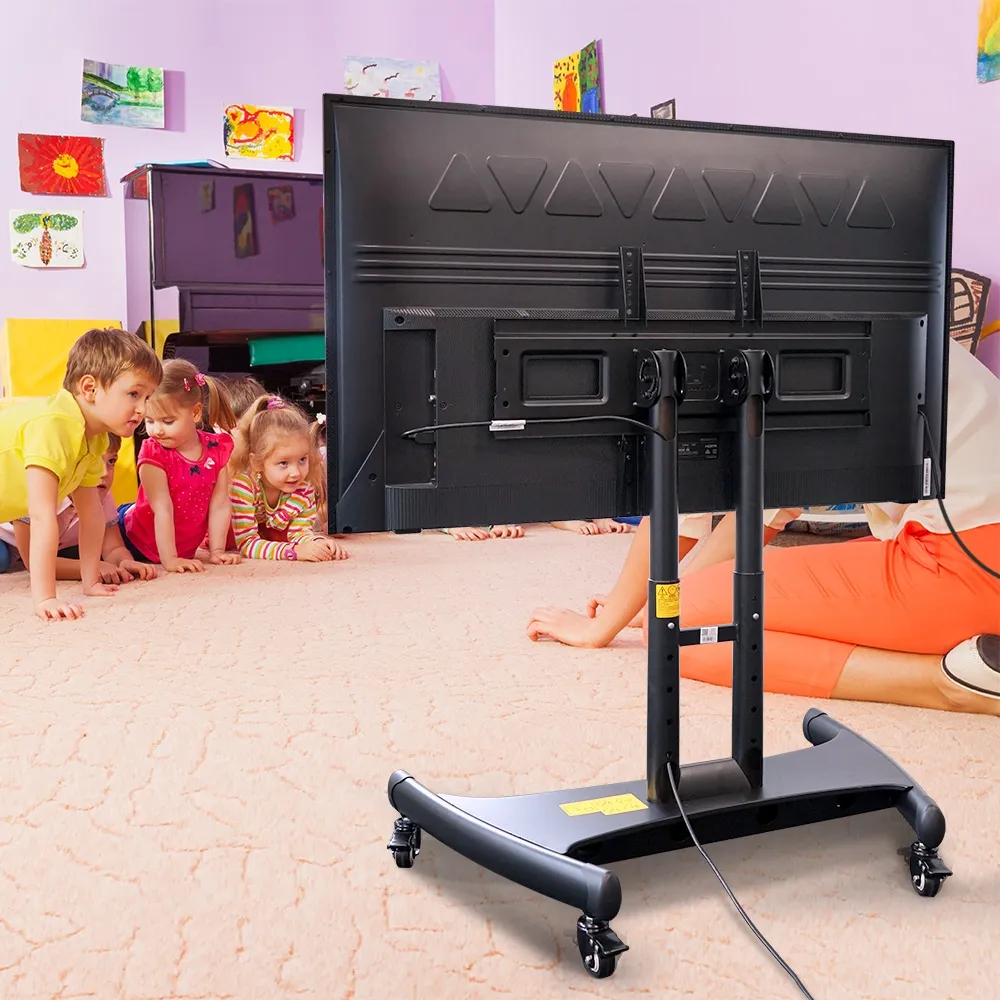 Rolling Television Stand – 32" – 70" - Angled - Ships Today!