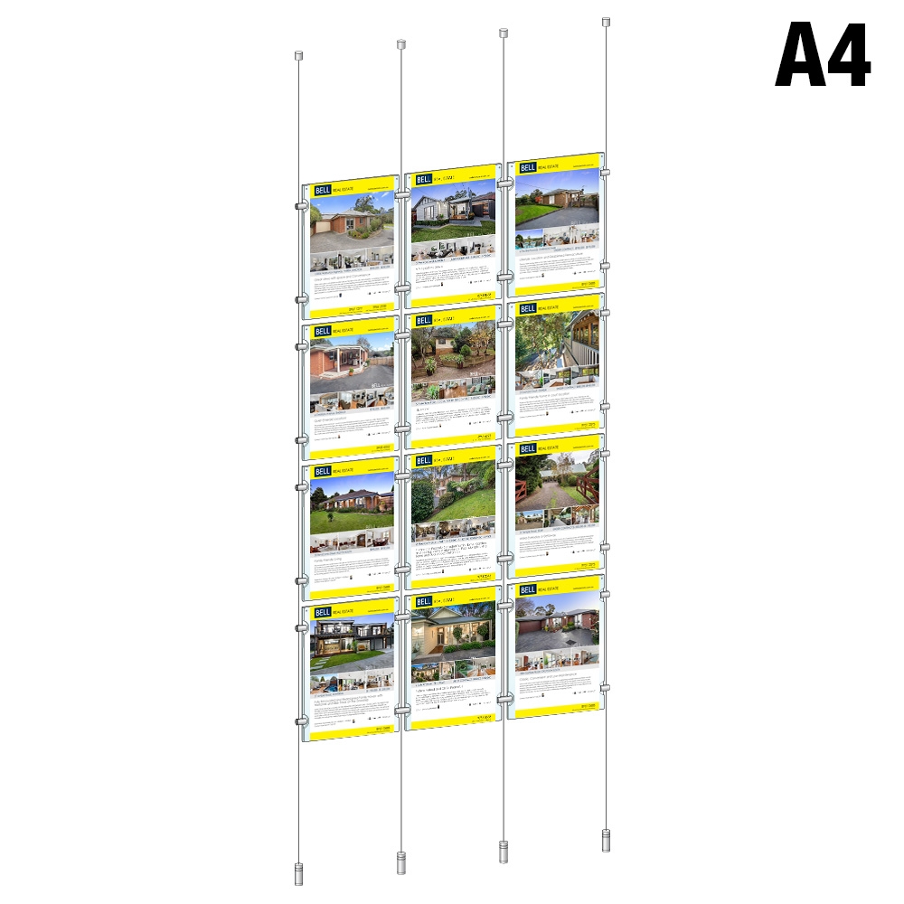 Cable Displays – Multiple A4 Acrylic Frame Kits Options!