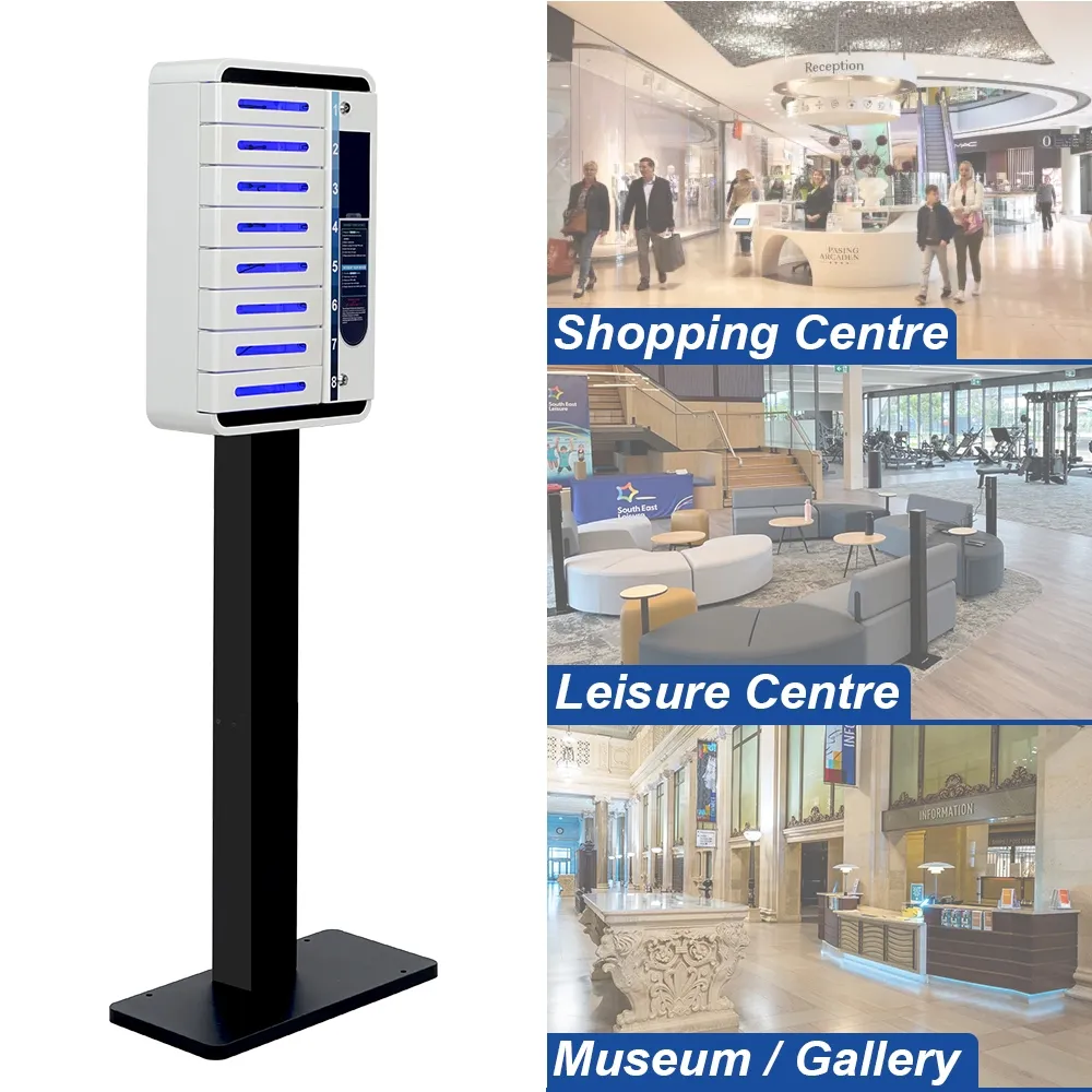 Smart Charging Locker – 8 Bay Floor Standing – Ships Today!