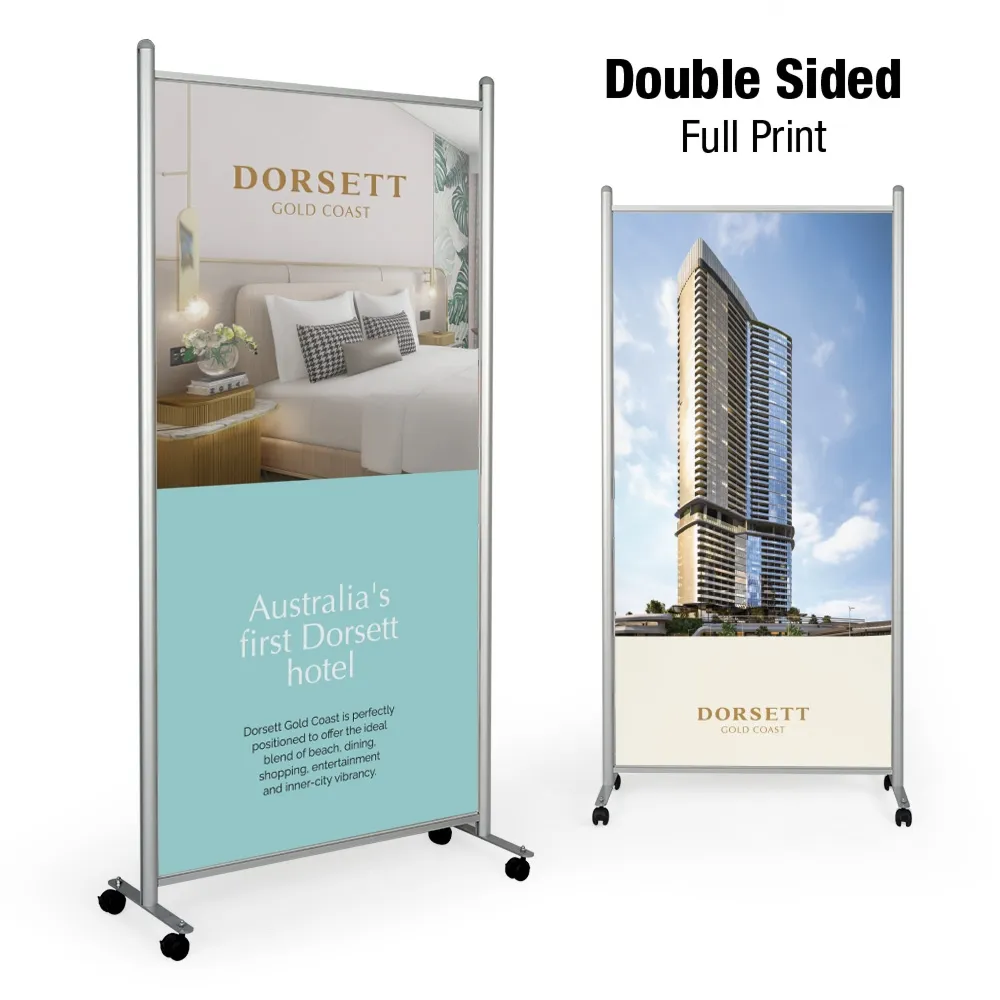 Custom Printed Room Divider – 920 x 1885mm Vinyl Print