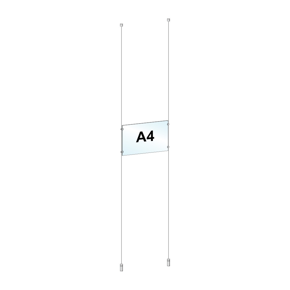 Hanging Cables w/ A4 Acrylic Frame – Ships Same Day!