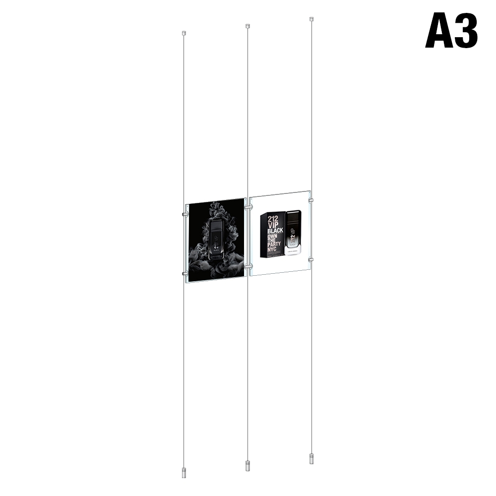 Cable Display System – 2 A3 Frames – Ships Same Day!