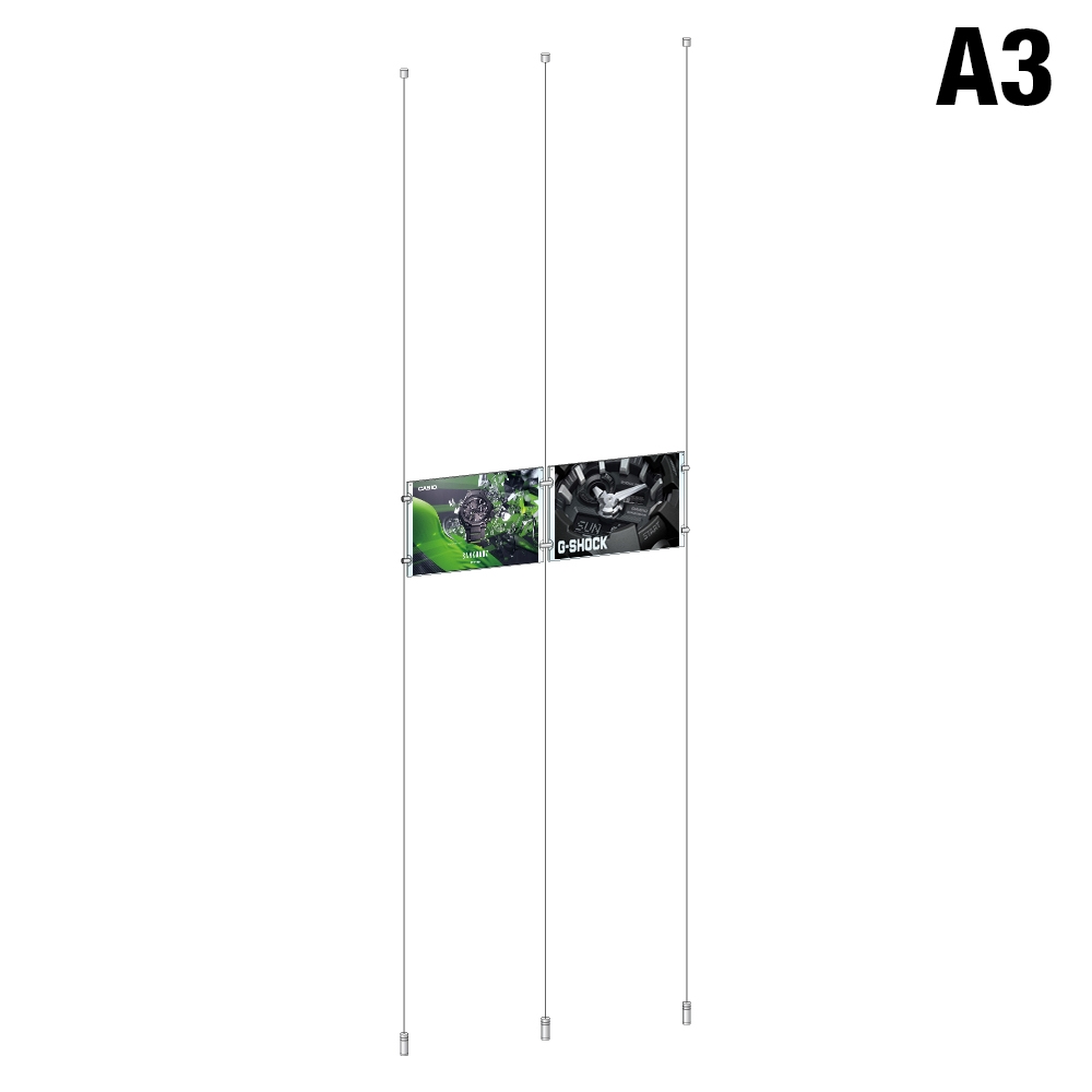A3 Hanging Wire System – 2 Frames – Ships Same Day!