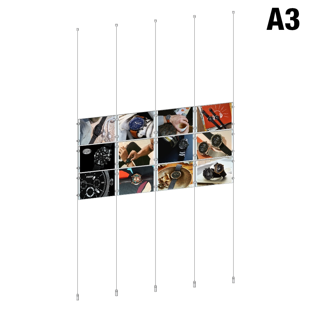 A3 Window Display – 12 Acrylic Frames – Ships Same Day!