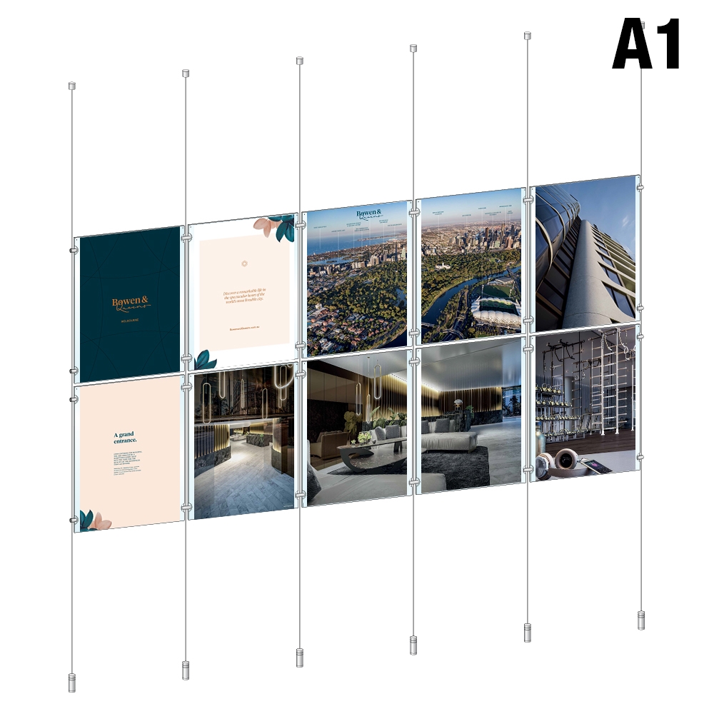 Hanging Window Display – A1 Acrylic Holders – Ships Today