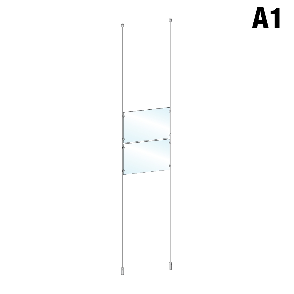 The Hanging Window Display Uses A1 Graphics in Landscape Format. The ...