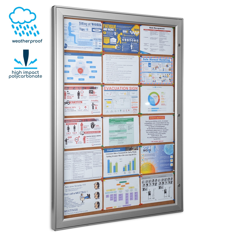 Perspex Notice Boards - Outdoor - Ships Same Day ¦ Slimline Warehouse